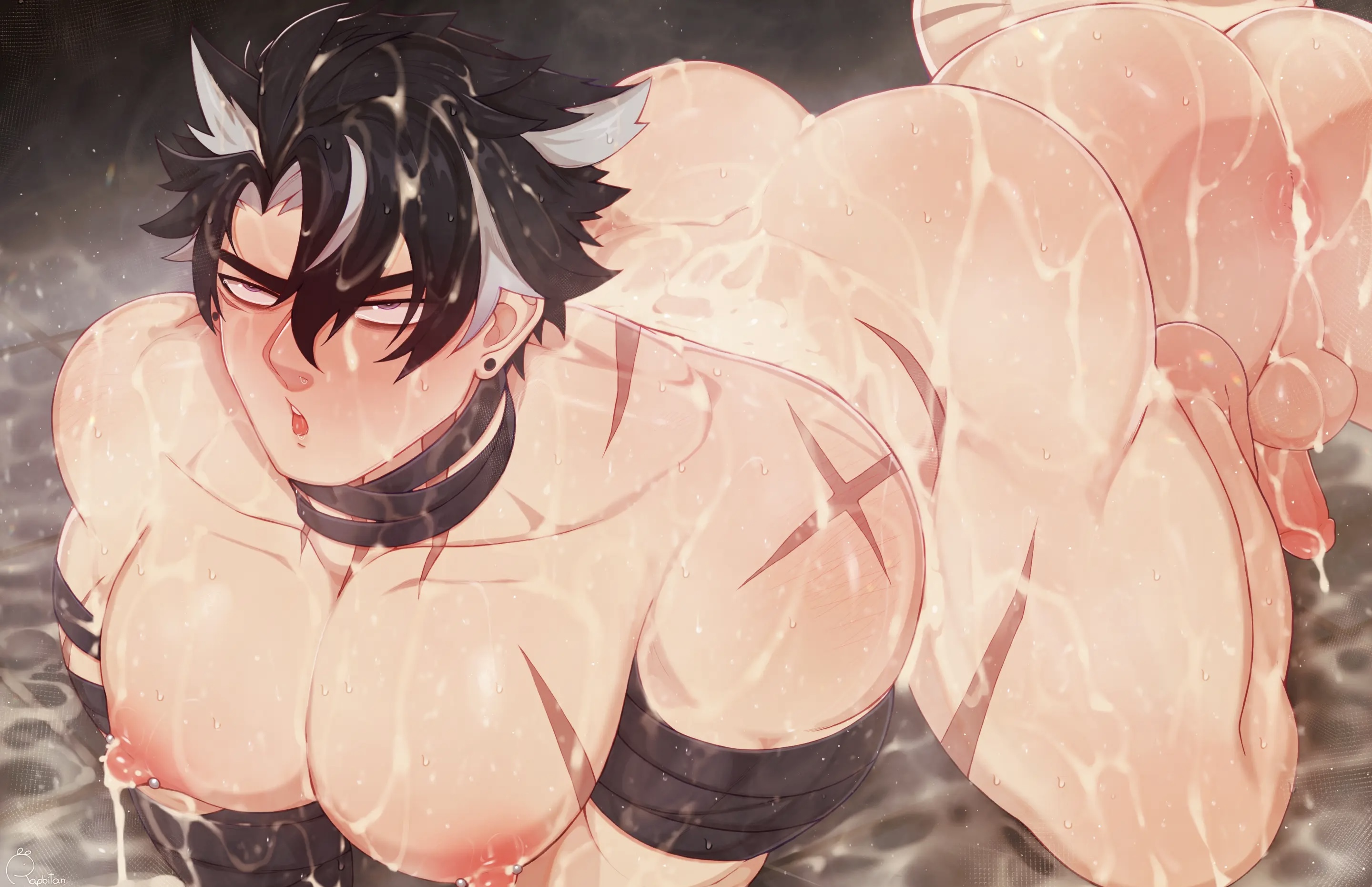 Rule 34 After Anal After Sex Blush Cum In Ass Gay Genshin Impact Male