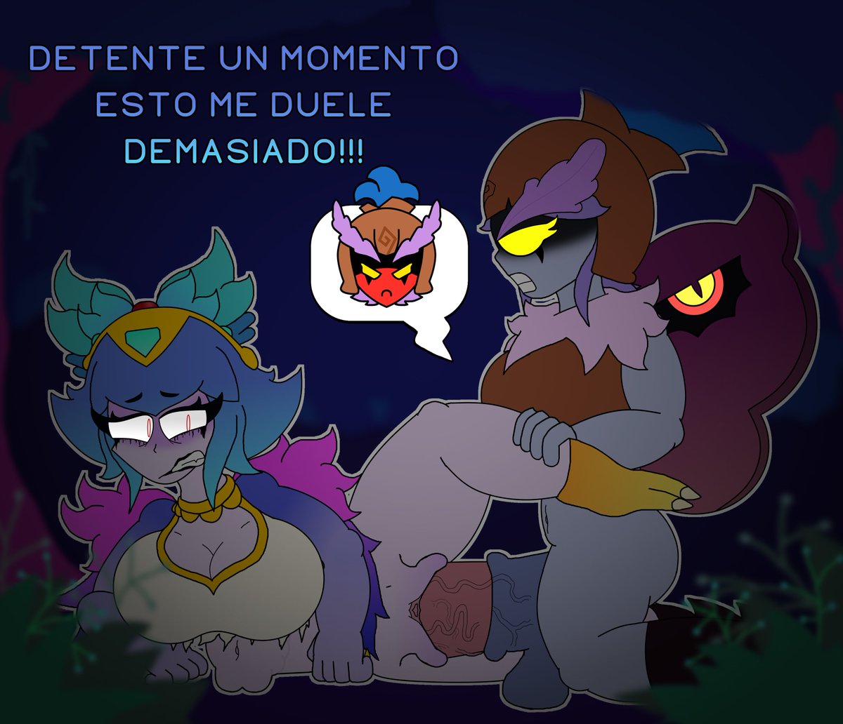 rule-34-1futa-1girls-big-penis-black-lipstick-blue-hair-brawl-stars