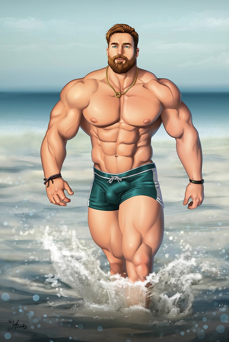 Rule 34 Asmodis Artist Beach Bodybuilder Bulge Daniel Asmodis Eric Janicki Fitness