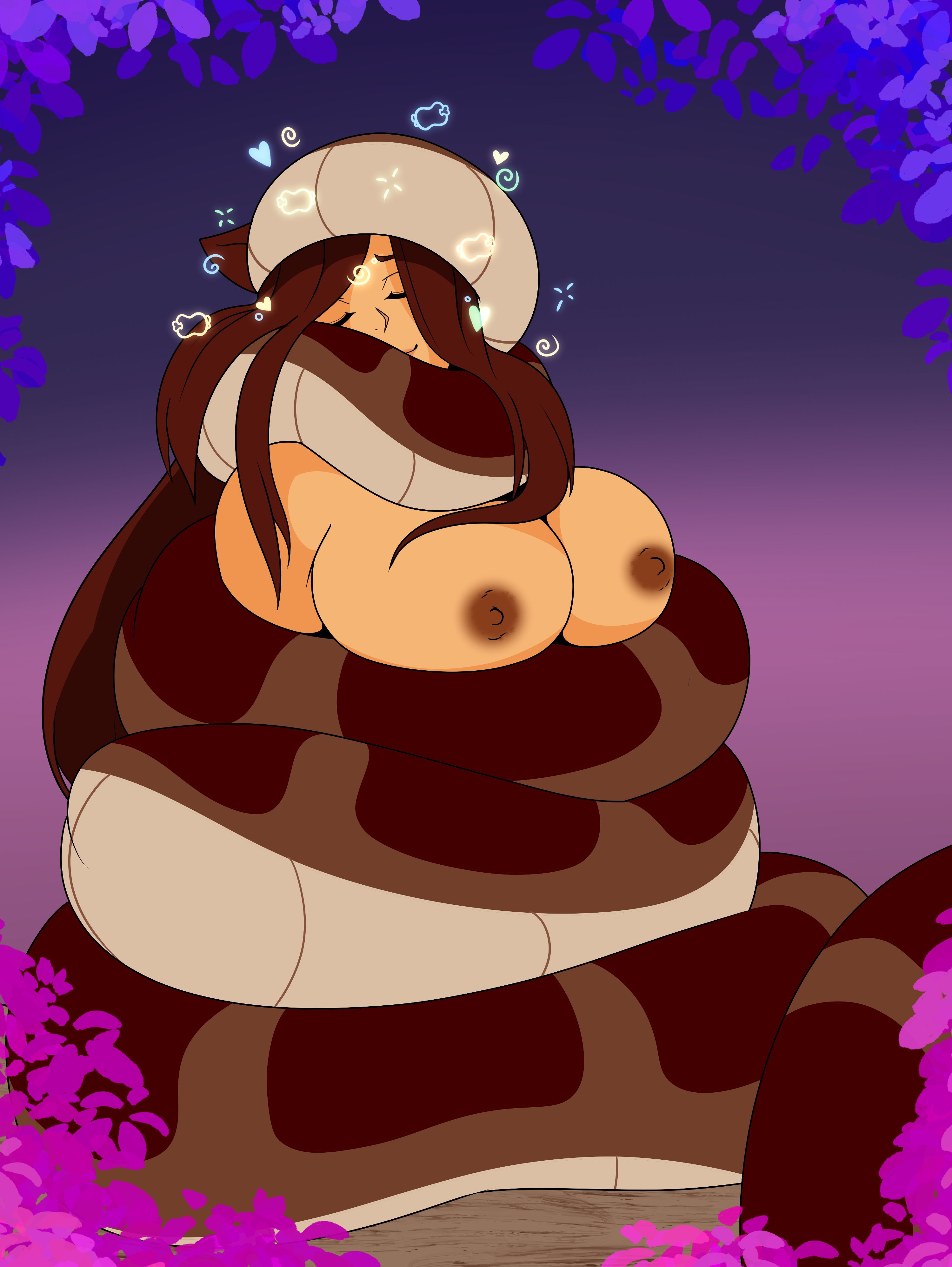 Rule 34 1girls Anthro Breasts Coiled Coiling Coils Cuddle Cuddling 0183
