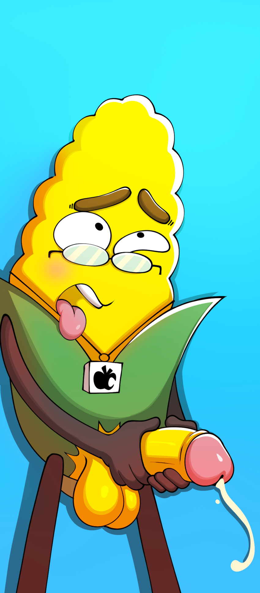 Rule 34 Ahe Gao Blue Background Corn Cum Cum Shot Inanimate Insanity 6724