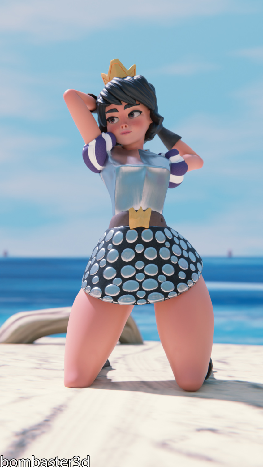 Rule 34 3d Bombaster3d Clash Series Clash Royale Princess Clash