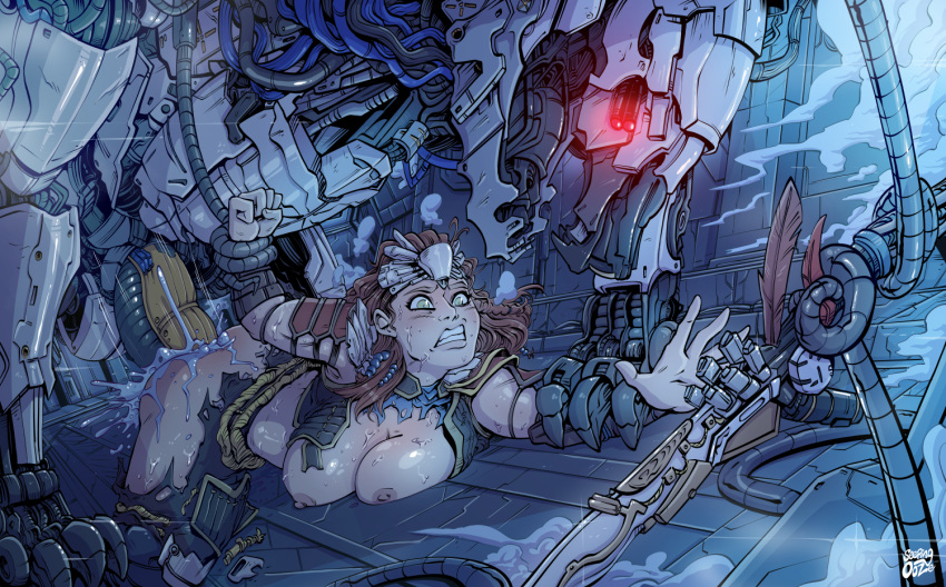 Rule 34 1girls Absurdly Large Cock Aloy Ambiguous Penetration Arm