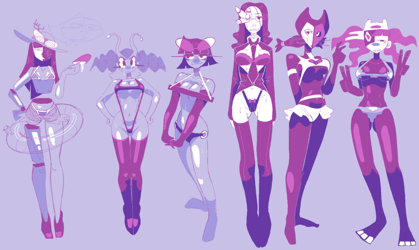 Rule 34 6girls Bikini Blush Character Request Coral Glasses Dream Bbq Ena Series Female