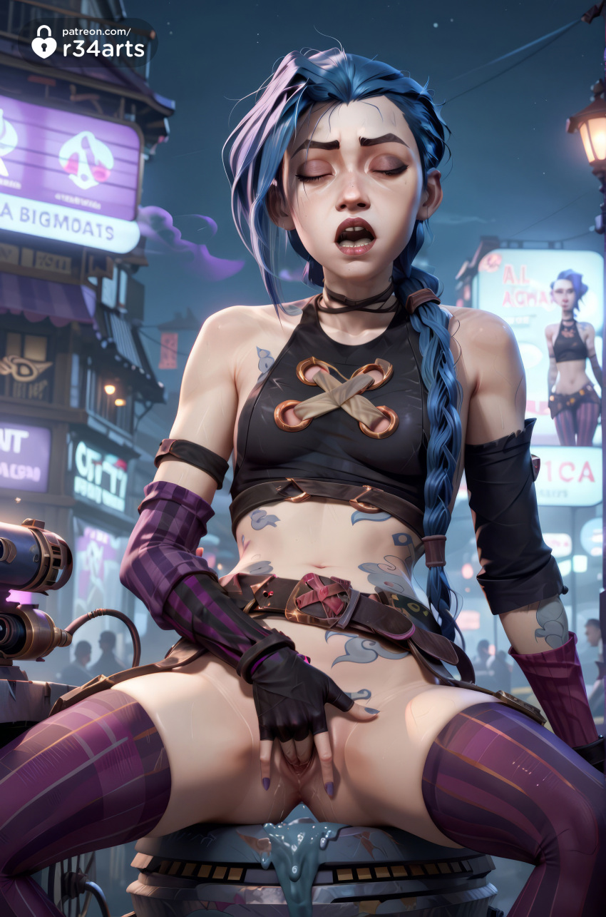 Rule 34 1girls Ai Generated Anus Arcane Arm Tattoo Bare Shoulders 3955