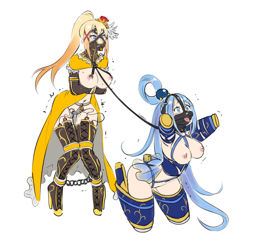 Rule 34 Aqua Konosuba Armbinder Ballet Boots Bdsm Collar Bdsm Gear 2965