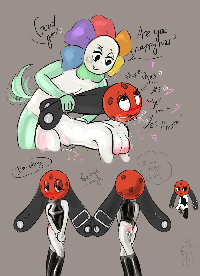 Rule 34 Batya Nya Blush Blushing Breasts Breasts Out Bulge Cum Dandys World Dandy Dandys