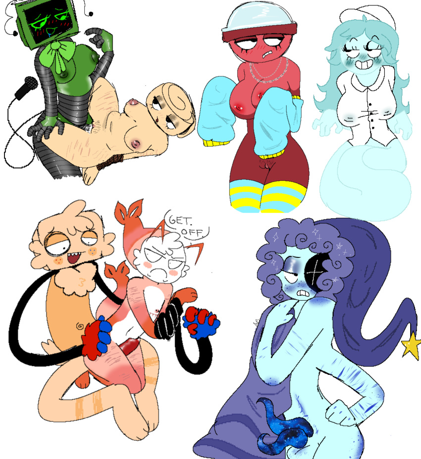 Rule 34 2 Penises 4 Arms Astro Dandys World Blanket Grab Breasts 7564