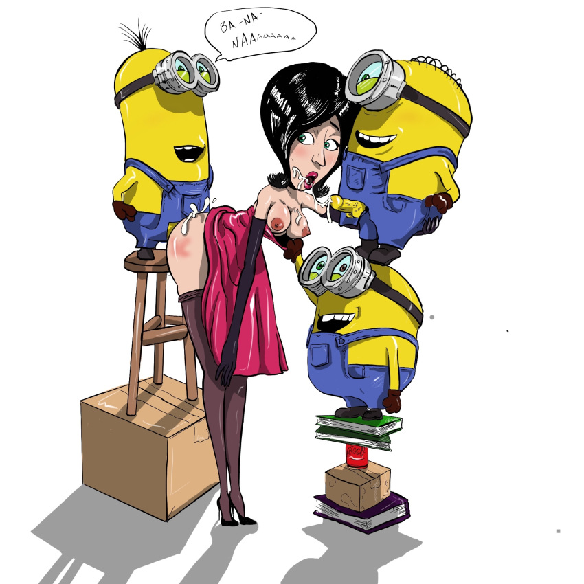 Rule 34 After Fellatio After Oral Bob Minions Cum In Mouth Despicable Me Female Foursome