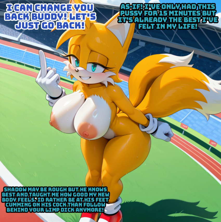 Rule 34 1girls Ai Generated Anthro Female Miles Tails Prower Rule 63 Shadow The Hedgehog