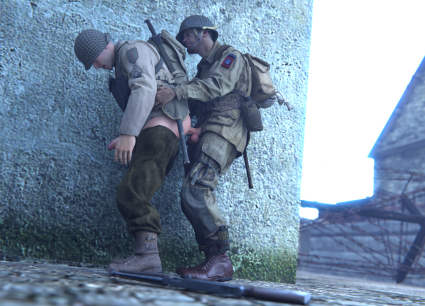 Rule 34 Anal Anal Sex Army Exhibitionism Fucked From Behind Gay Gay Male Gay Sex Medal Of