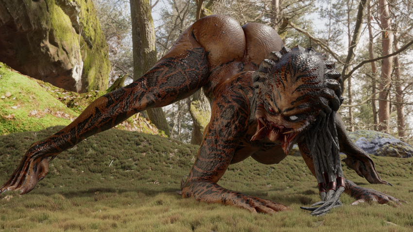 Rule 34 Female Yautja Forest Jack O Pose Outdoors Predatorprey 2113