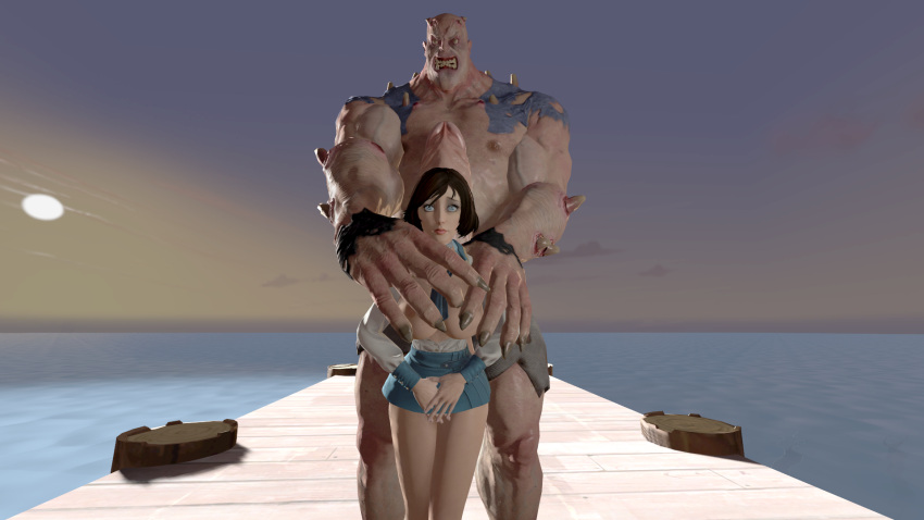 Rule 34 Covering Crotch Elizabeth Comstock Female Clothed Giant Penis Groping Breasts Groping