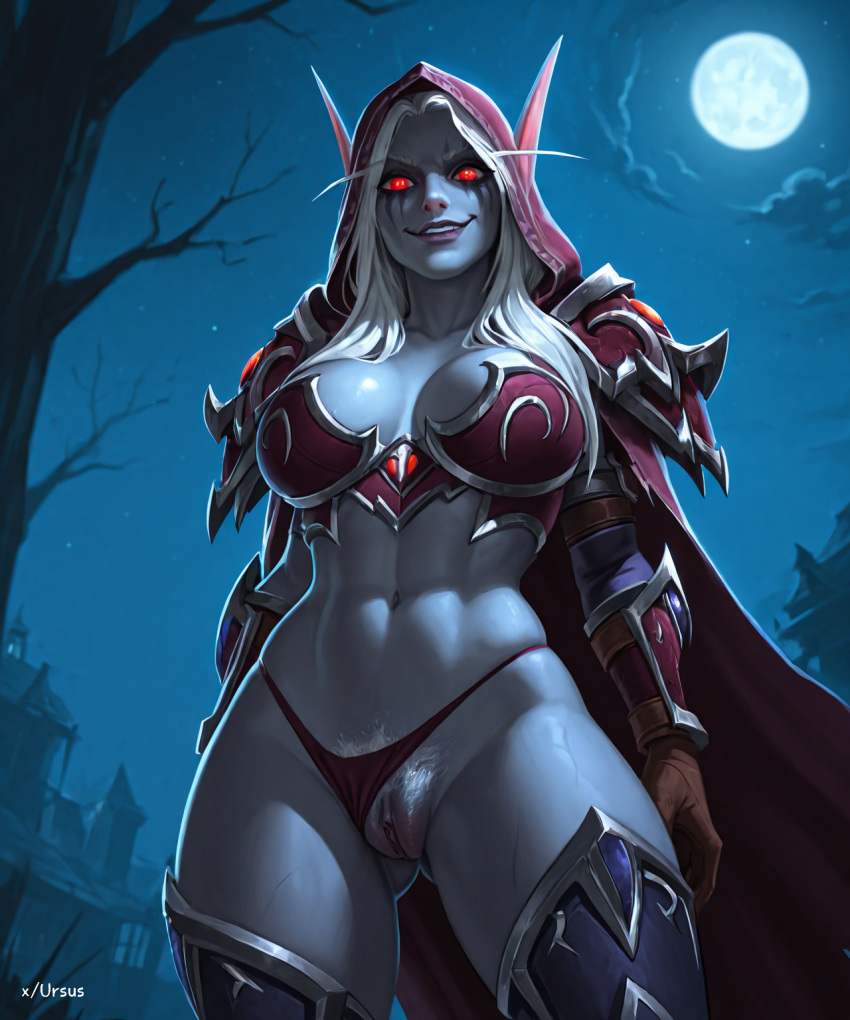 Rule 34 Ai Generated Armor Artas9972 Elf Elf Ears Elf Female Hairy