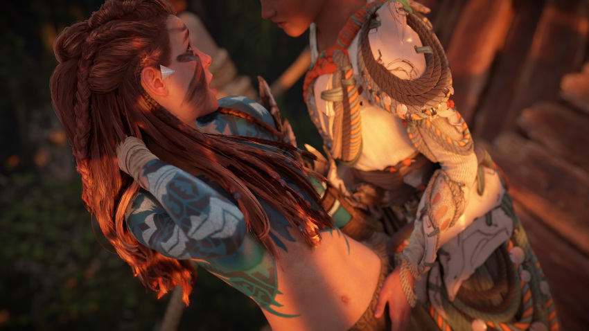 Rule 34 3d Aloy Gameplay Gameplay Screenshot Horizon Forbidden West Horizon Zero Dawn Lesbian