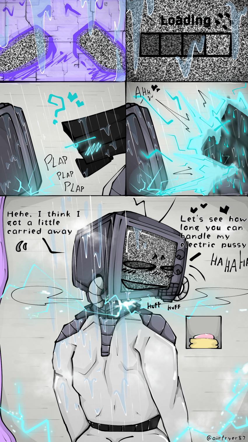 Rule 34 2d Airfryer87 Eletricity Female Laughing Plunger Cameraman 1829