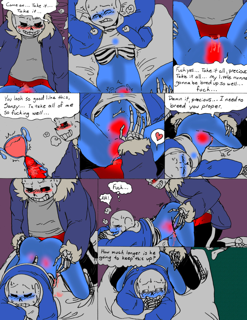 Rule 34 Comic Horrortale Moaning In Pleasure Sans Sans Au Sanscest