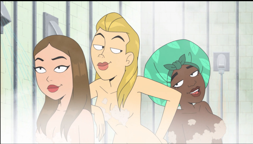 Rule 34 3girls Blonde Female Blonde Hair Breasts Brown Hair Casual Conversation Dark Skinned