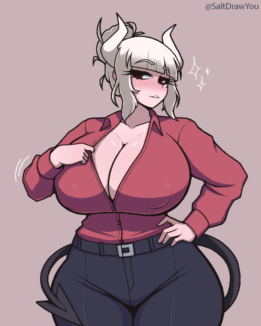 Rule 34 1girls Bangs Big Breasts Blush Breasts Breasts Bigger Than Head Busty Cleavage Clothed