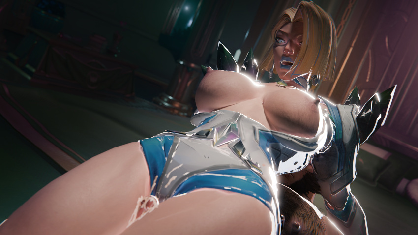 Rule 34 3d Blender Blonde Female Blonde Hair Blue Lipstick Bob Cut Cum Cum On Body Cumshot