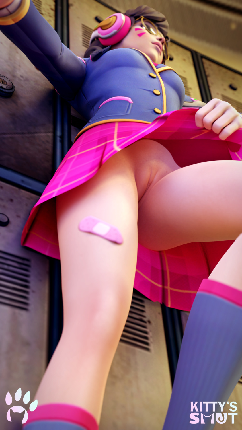 Rule 34 1girls 3d Academy Dva Alternate Costume Blender Brown Hair D 2444