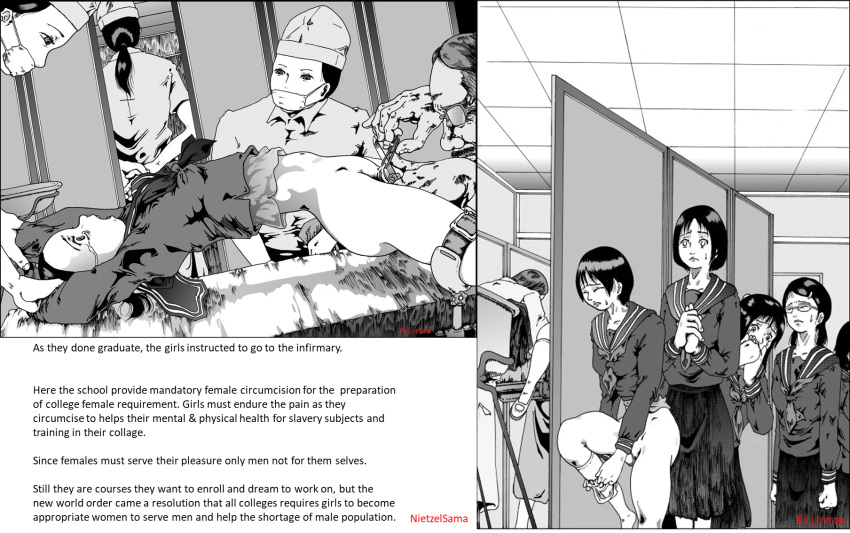 Rule 34 Anime Artist Request Black And White Caption Cartoon Clit
