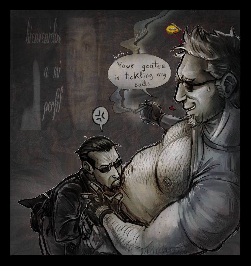Rule 34 Acheh Annoyed Annoyed Expression Beefy Blowjob Chuckling Cigarette Deepthroat Gay Gay