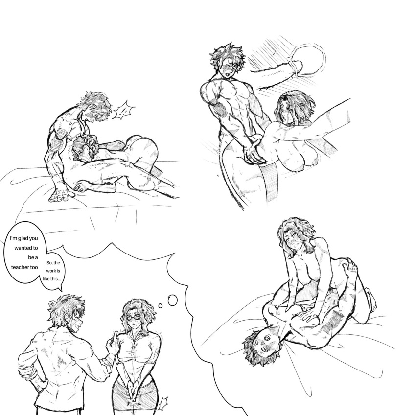 Rule 34 1boy 1girls Anronsfw31 Black And White Blowjob Cowgirl 2046