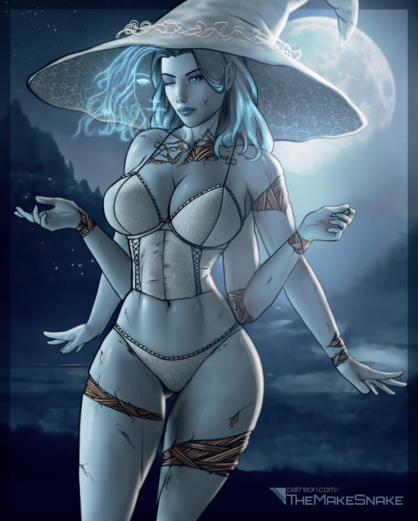 Rule 34 4 Arms Alternate Costume Big Breasts Blue Eyes Blue Hair Blue