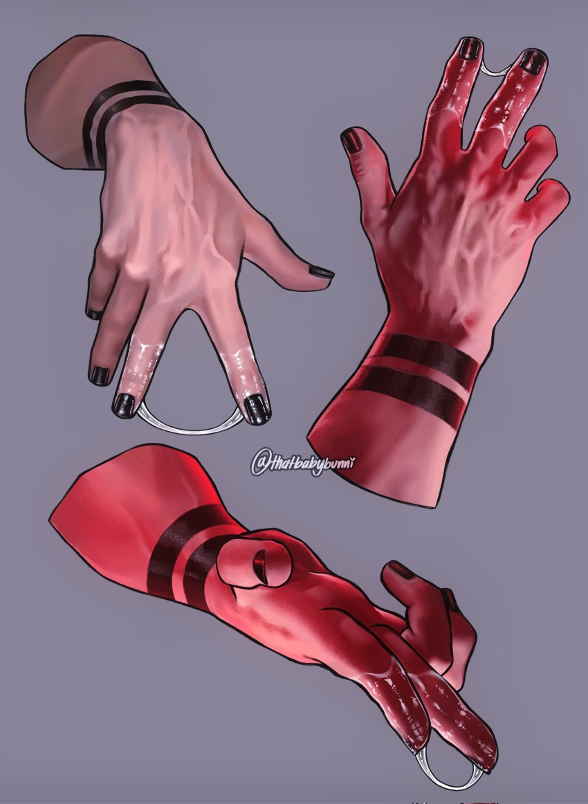 Rule 34 Ambiguous Fluids Black Nail Polish Disembodied Hand Fluid Fluids Hand Fetish Hands