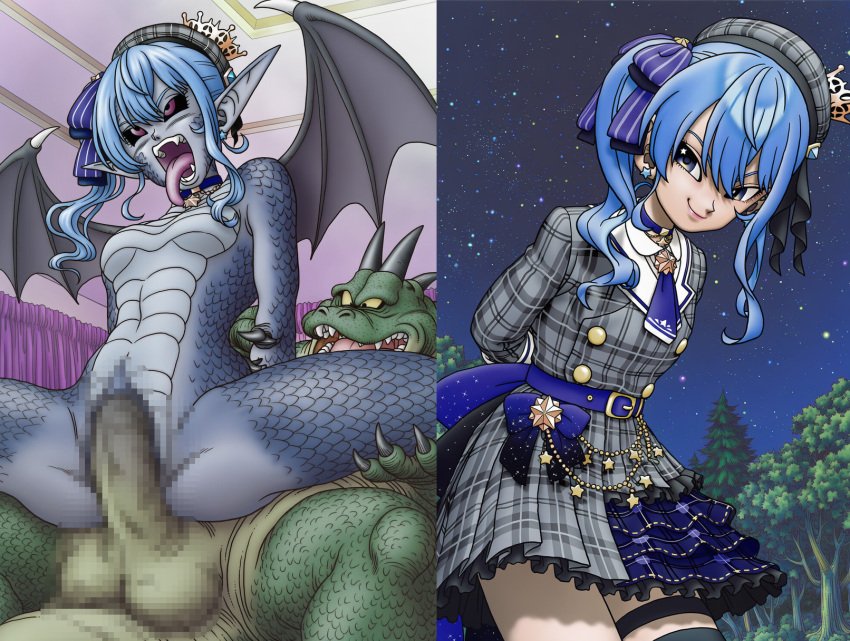 Rule 34 Ai Generated Before And After Female Monster Monster Girl
