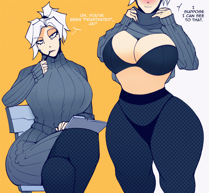 Rule 34 1girls Angela Ziegler Big Breasts Blizzard Entertainment