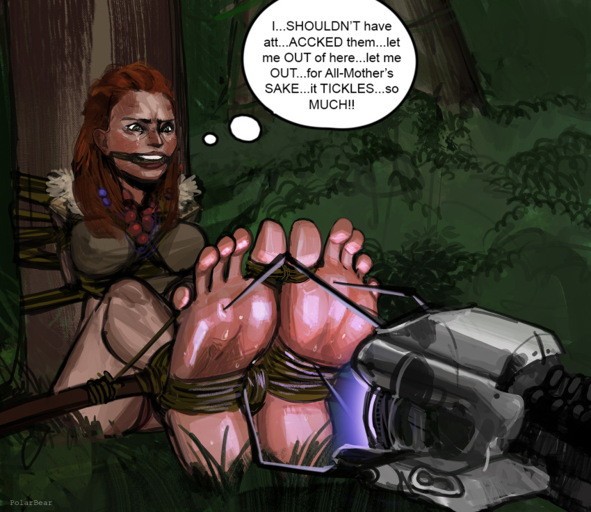 Rule 34 1girls 2019 Aloy Bad End Barefoot Bdsm Bondage Bound Ankles 6214