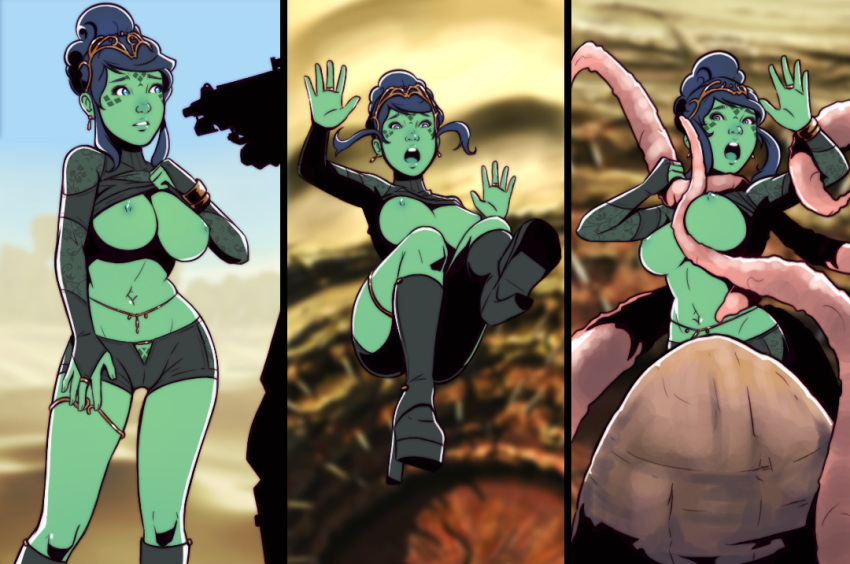 Rule 34 1girls Alien Dave Cheung Female Green Skin Imminent Vore Jedi