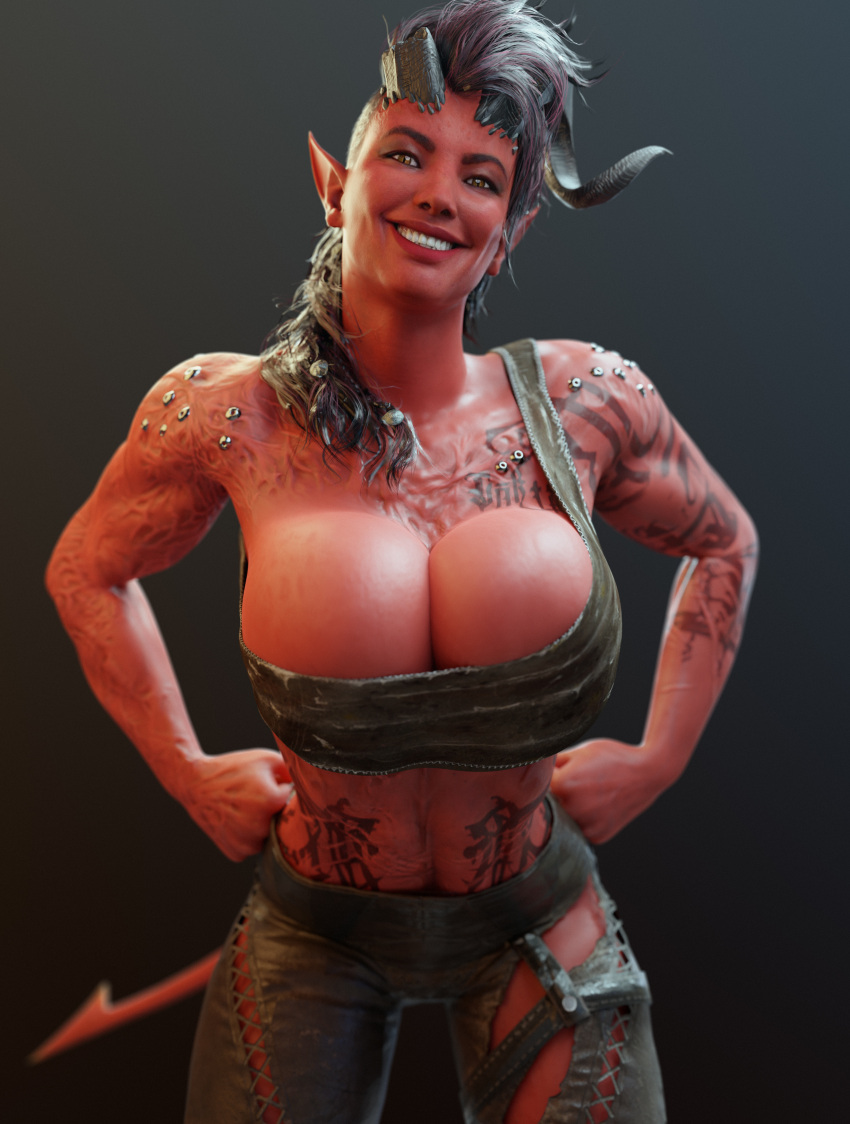 Rule 34 1girls 3d Baldurs Gate Baldurs Gate 3 Batesz Big Breasts Blender Breasts Cleavage