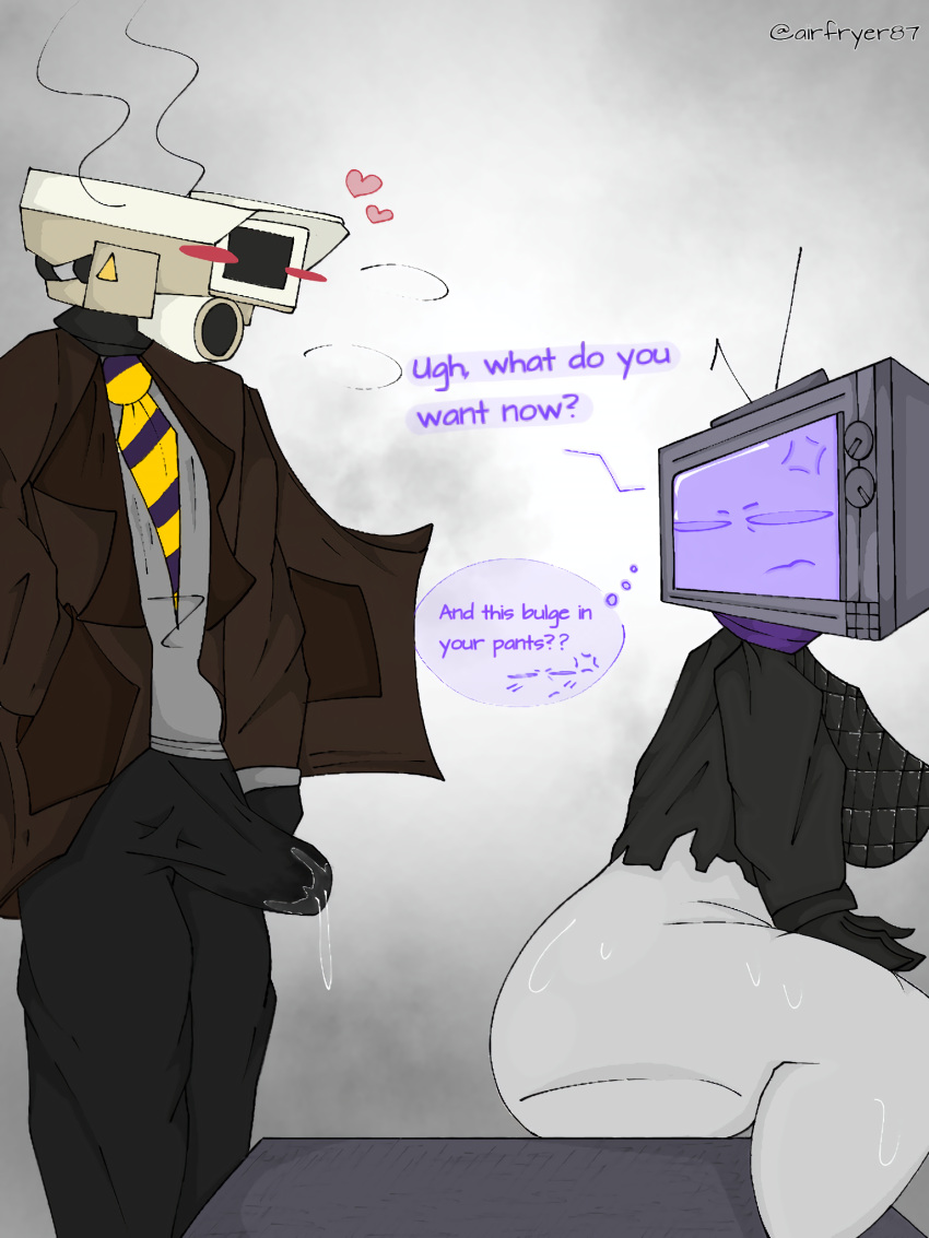 Rule 34 1boy 1girls 2d Skibidi Toilet Airfryer87 Angry Face Aroused 3327