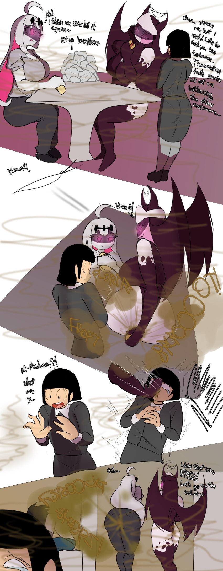Rule 34 3girls Breasts English Text Fart Fart Cloud Fart Fetish