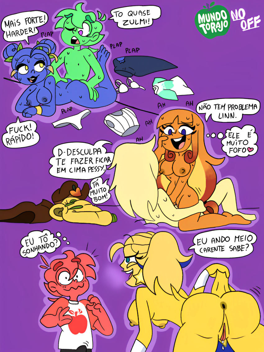 Rule 34 3boys 3girls Agatha Agatha Mundo Torajo Anus Blue Eyes Blue 0181