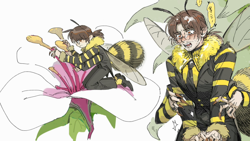 Rule 34 Antennae Bee Bee Abdomen Bee Person Blushing Bug Abdomen Bug